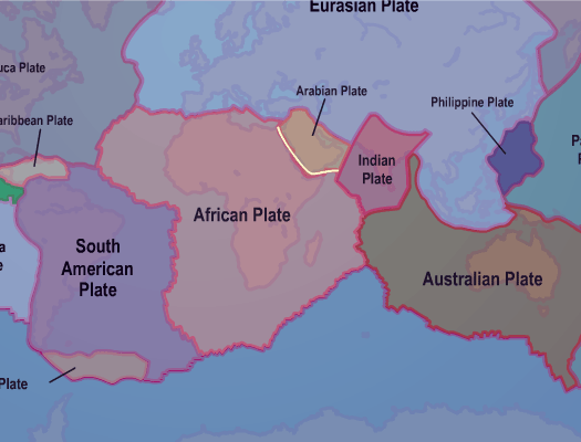 Types Of Plate Boundaries Map