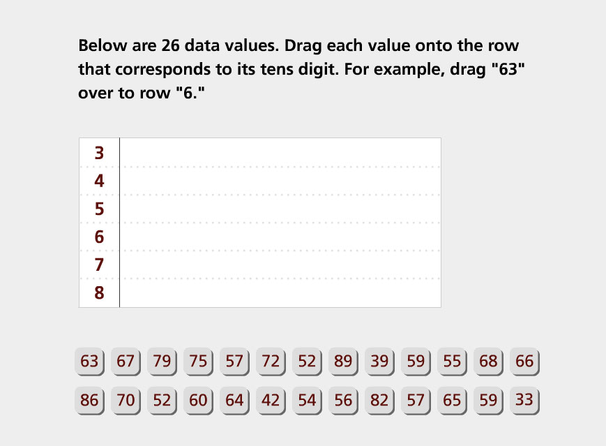 Part A: Organizing Data in a Stem and Leaf Plot (55 minutes ...